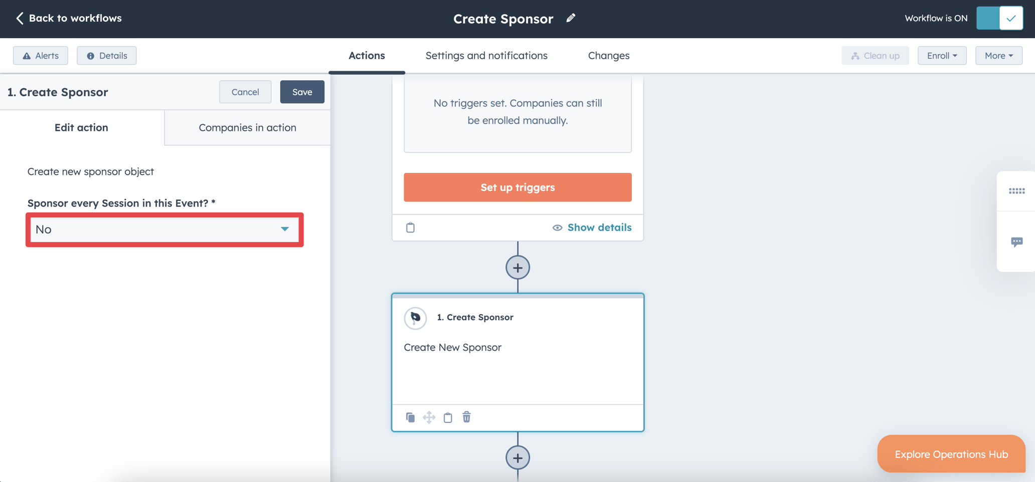 How the event·hapily workflow actions work